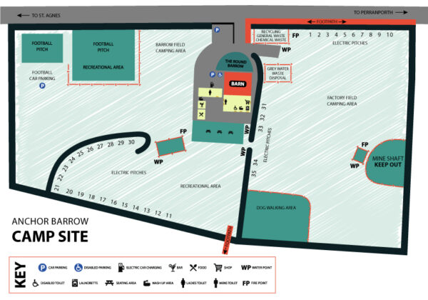 Campsite Map - Anchor Barrow